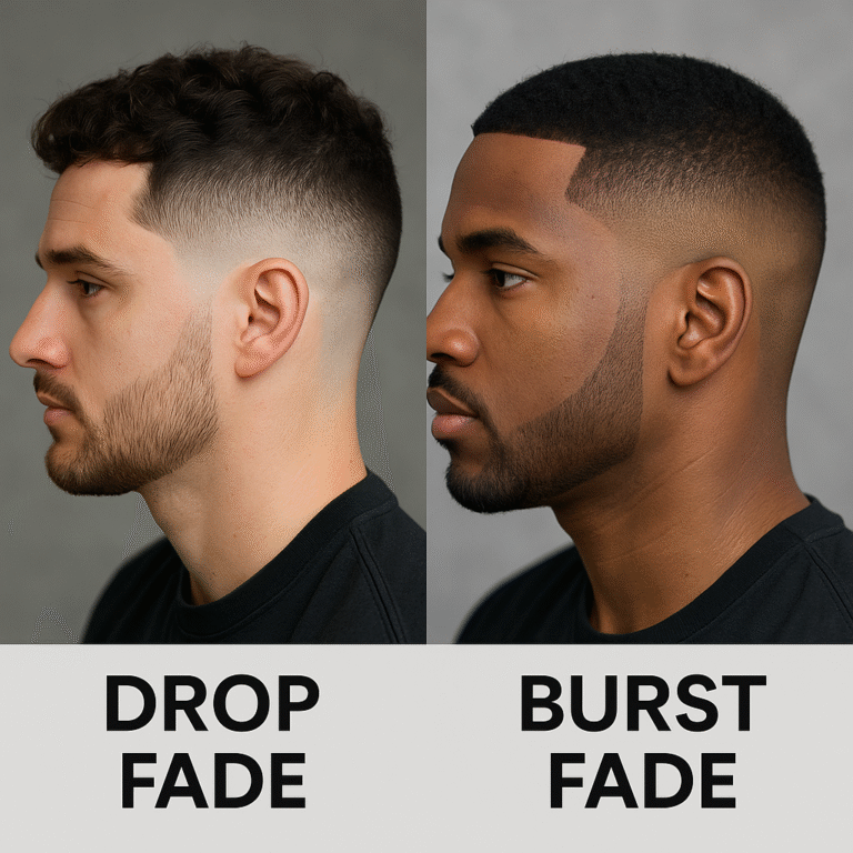 Drop Fade vs Burst Fade: Key Differences & Style Guide