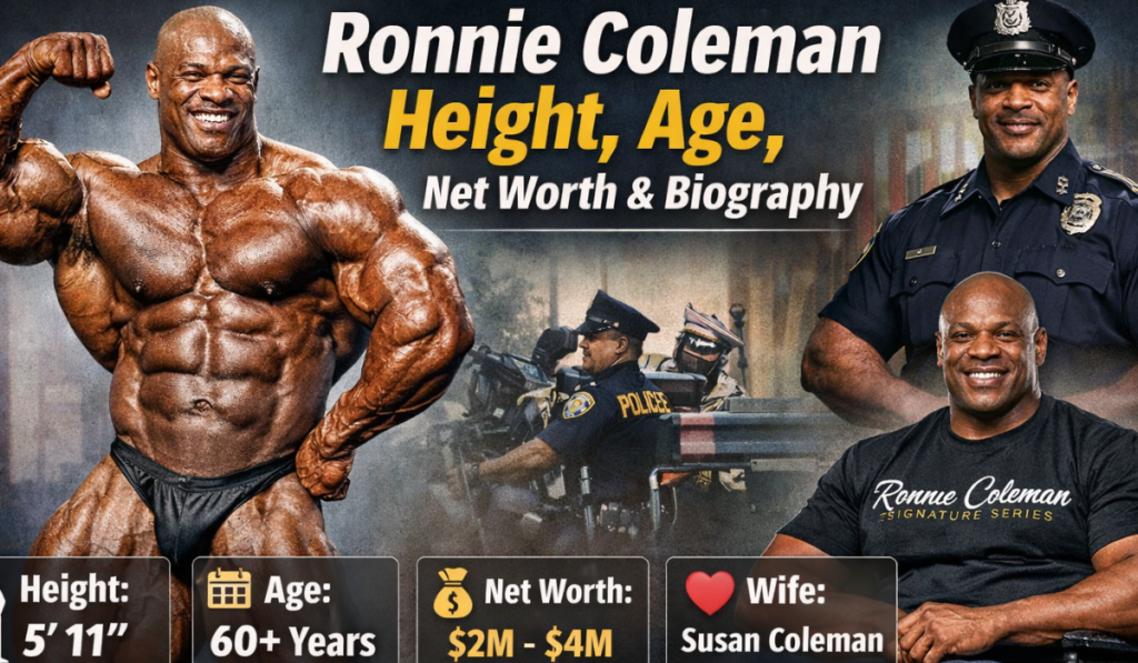 Ronnie Coleman Height, Age, Net Worth and Biography